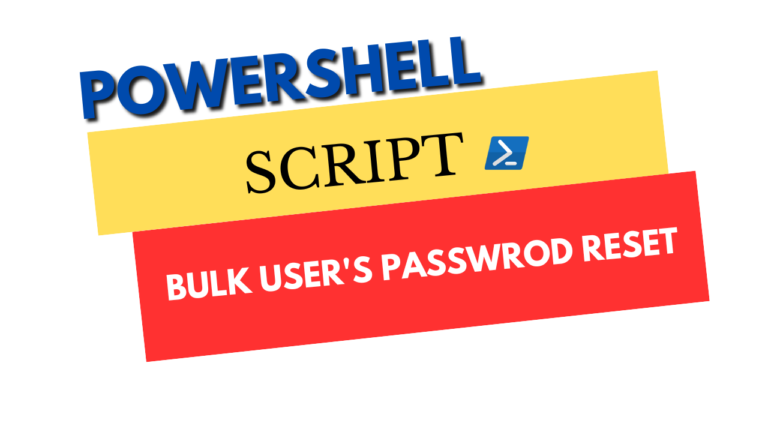 Bulk User Password Reset Powershell Script Infoalias